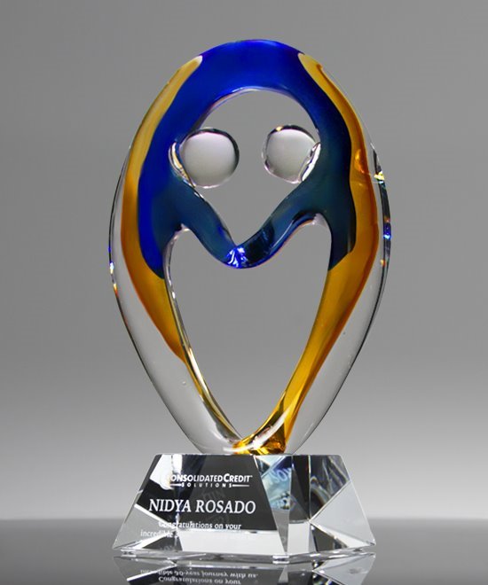 Artful Collaboration Glass Trophy | Edco Awards