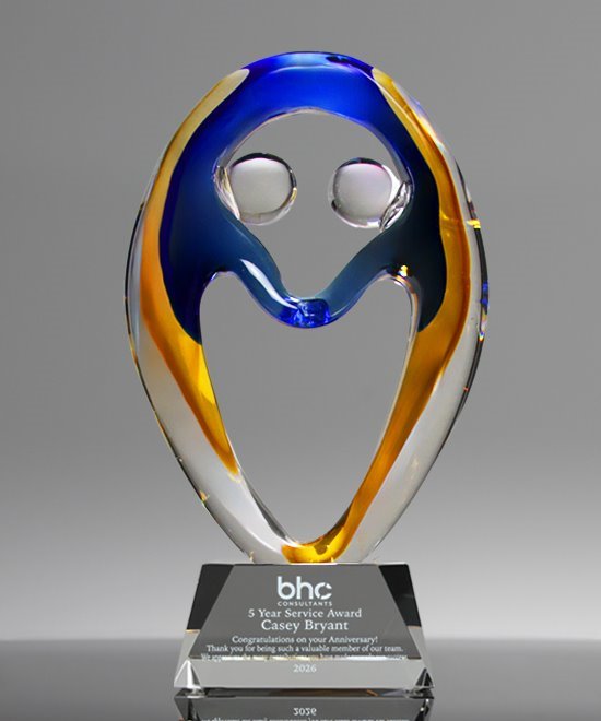 Artful Collaboration Glass Trophy | Edco Awards