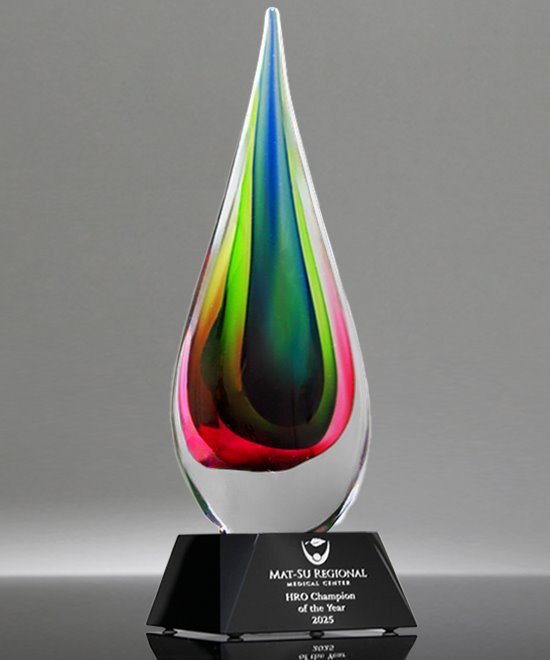 Radiant Torch Art Award | Black Base | Edco Awards
