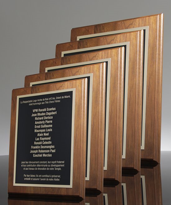 Genuine Walnut Award Plaque | Laser Engraved | Edco Awards