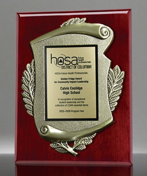 Metal Scroll Award Plaque | Edco Awards