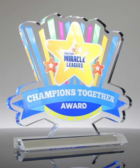 Logo-Cut Custom Acrylic Award | Edco Awards