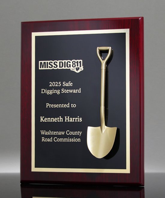 Ground Breaking Gold Shovel Plaque | edco.com | Edco Awards