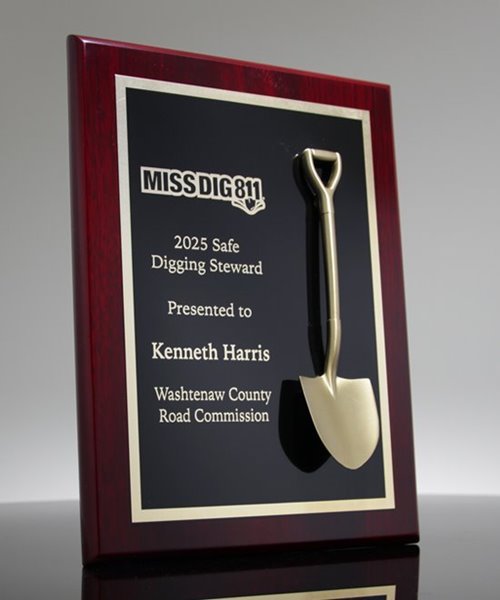 Ground Breaking Gold Shovel Plaque | edco.com | Edco Awards