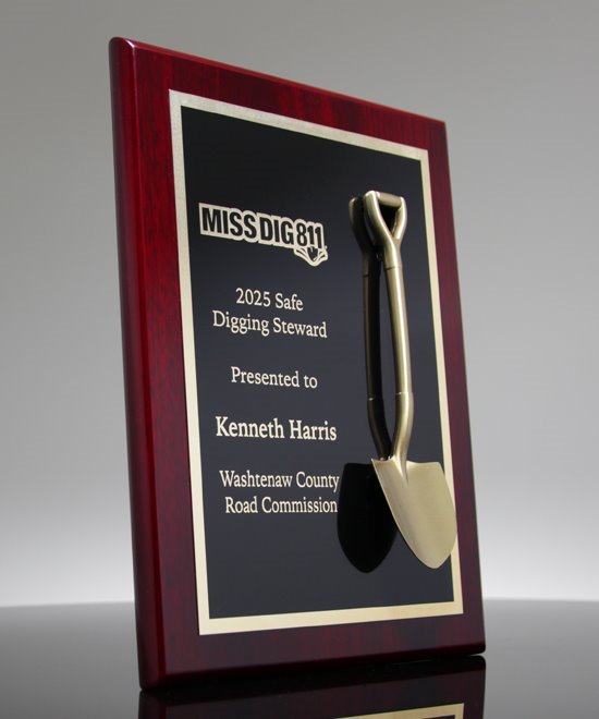 Ground Breaking Gold Shovel Plaque | edco.com | Edco Awards