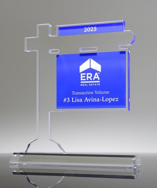 Acrylic Real Estate Sign Trophy | Edco Awards