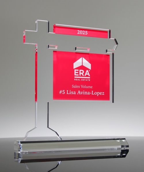 Acrylic Real Estate Sign Trophy | Edco Awards