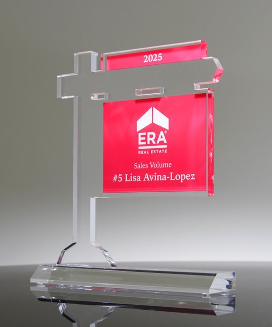 Acrylic Real Estate Sign Trophy | Edco Awards
