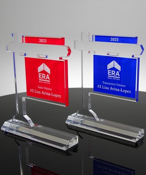 Acrylic Real Estate Sign Trophy | Edco Awards