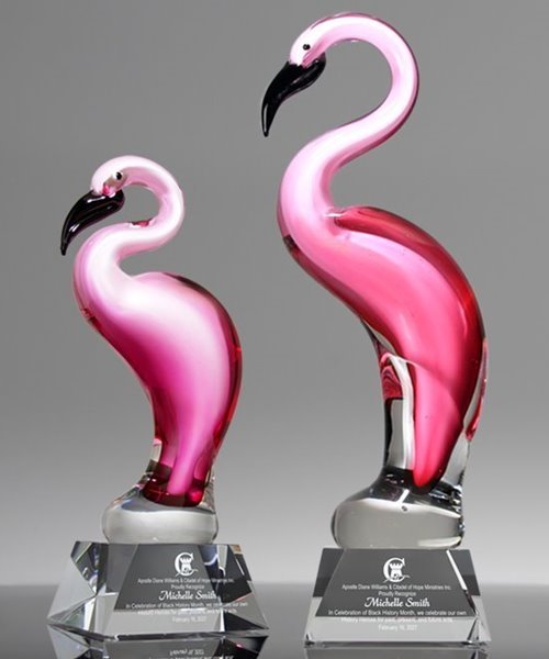 Crystal Flamingo Trophy | Edco Awards