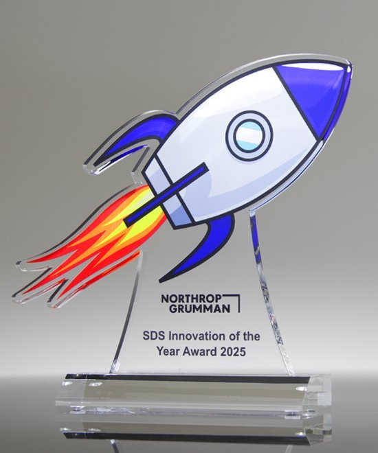 Acrylic Rocket Award | Innovation Trophy | Edco Awards