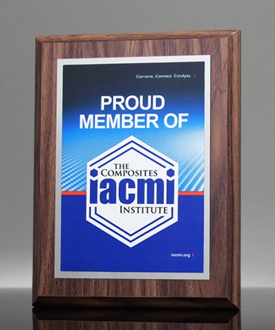 Walnut-Finish Full Color Plaque Award | Edco Awards