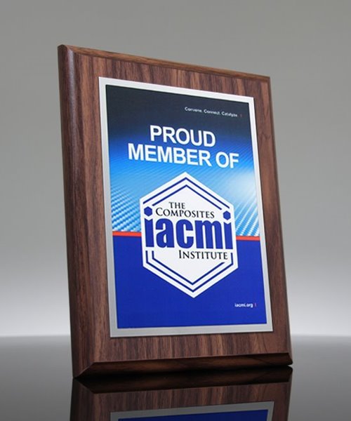 Walnut-Finish Full Color Plaque Award | Edco Awards