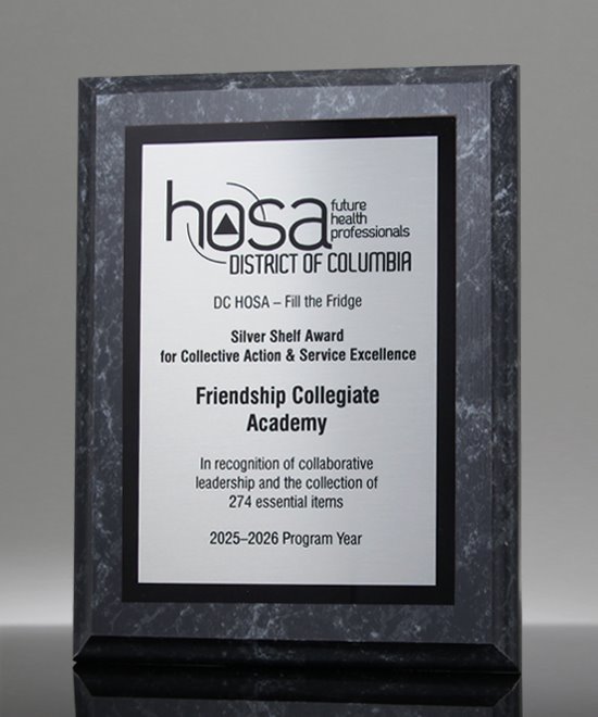 Graystone Silver Plaque | Engraved Award | Edco Awards