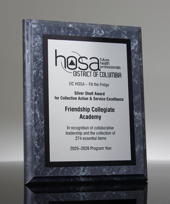 Graystone Silver Plaque | Engraved Award | Edco Awards