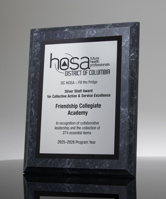 Graystone Silver Plaque | Engraved Award | Edco Awards