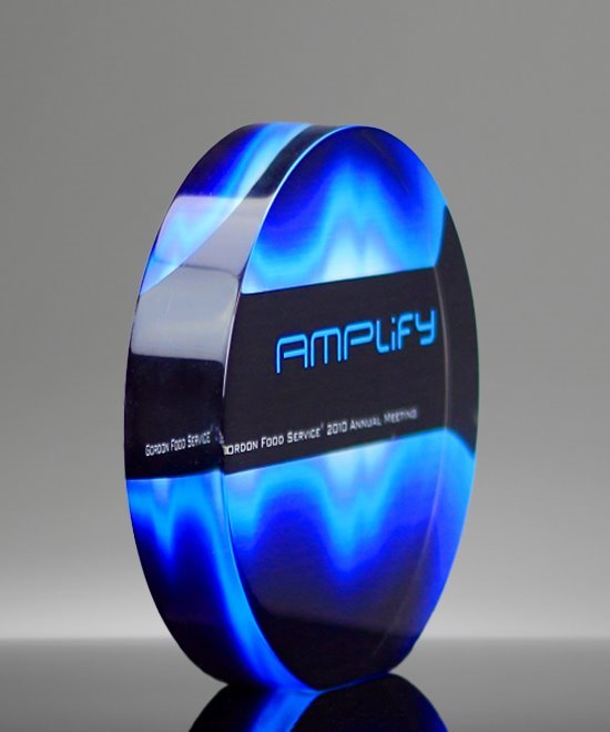Acrylic Surround Circle | Dual-Sided Award | Edco Awards