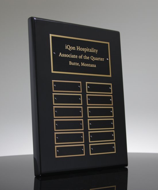 Excellent Performance 12-Plate Perpetual Plaque | Edco Awards