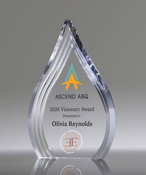 Halo Droplet Full Color Acrylic Award | Edco Awards