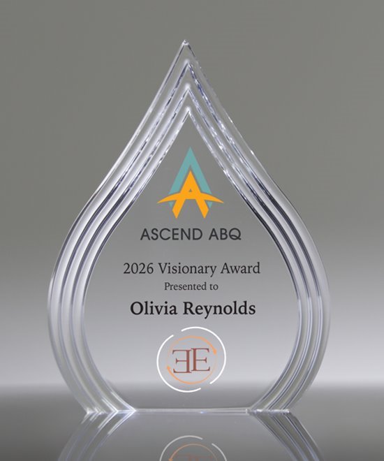 Halo Droplet Full Color Acrylic Award | Edco Awards