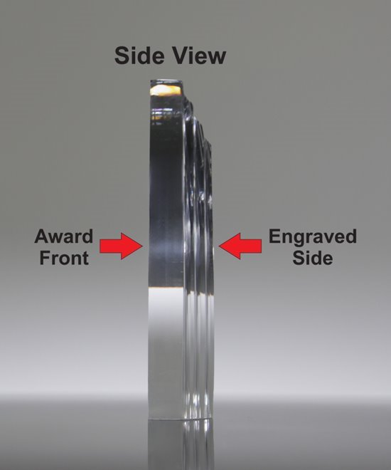 Halo Flame Acrylic Award Laser Engraved | Edco Awards