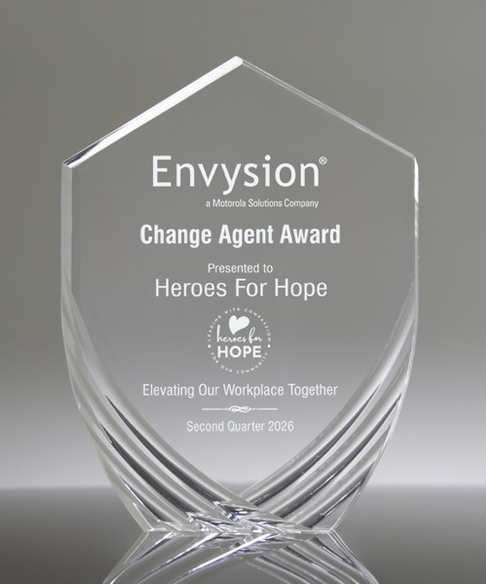 Contour Shield Acrylic Award | Edco Awards