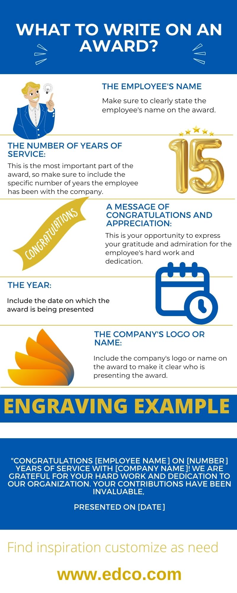 Years of Service Award Ideas