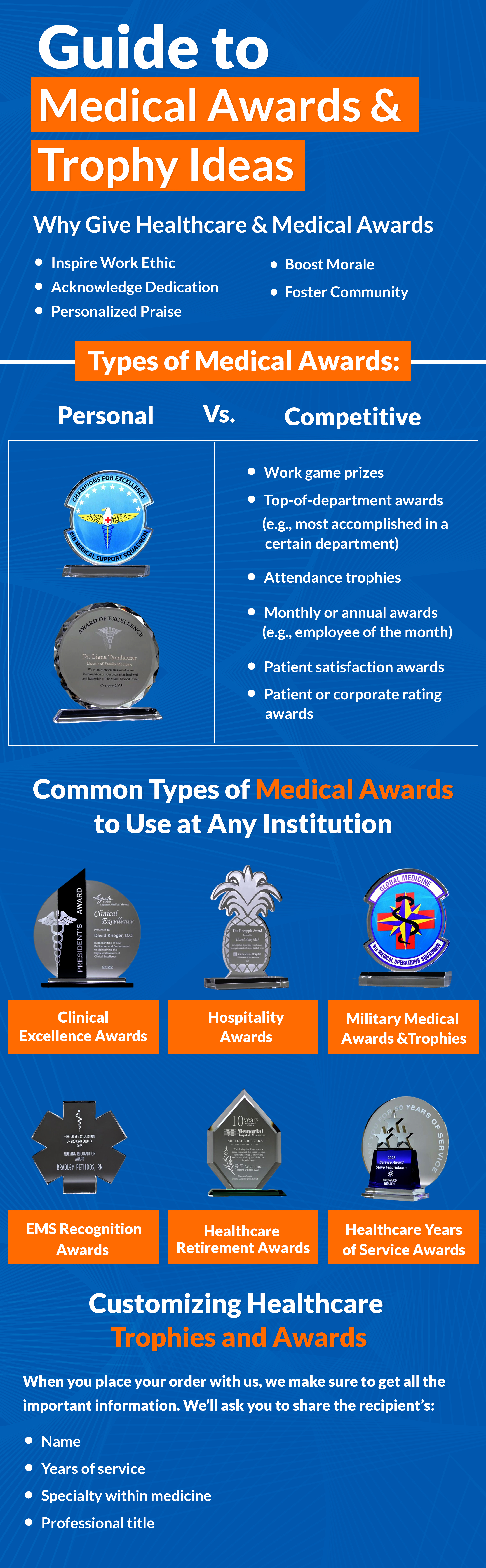 Guide to Medical Awards and Trophy Ideas
